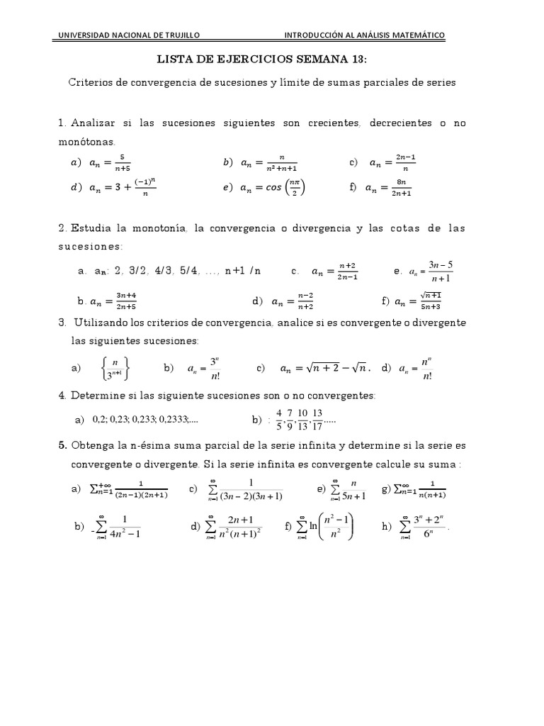 Tarea 13 | PDF | Series (Matemáticas) | Estructuras matemáticas