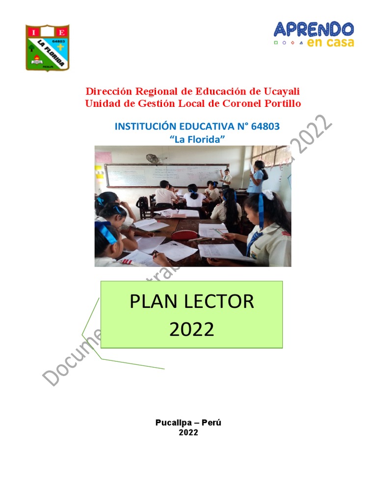 Plan Lector-Estructura | PDF | Pensamiento | Comprensión lectora