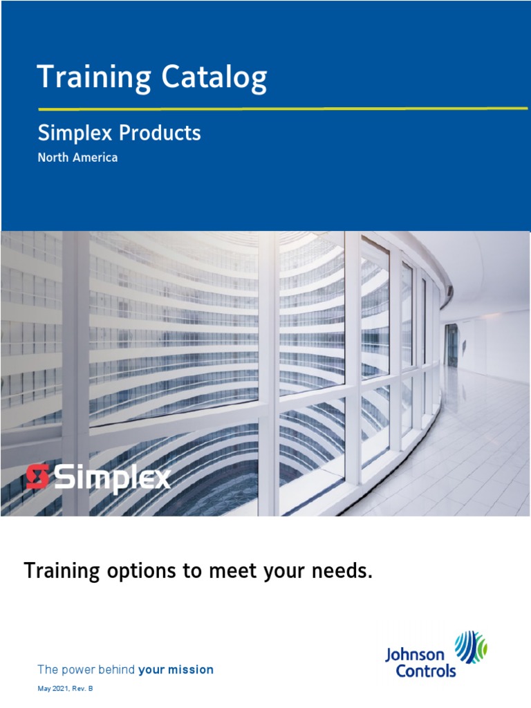 Global FD Training Catalog (Simplex Products - BSNA) May21 RevB | PDF ...