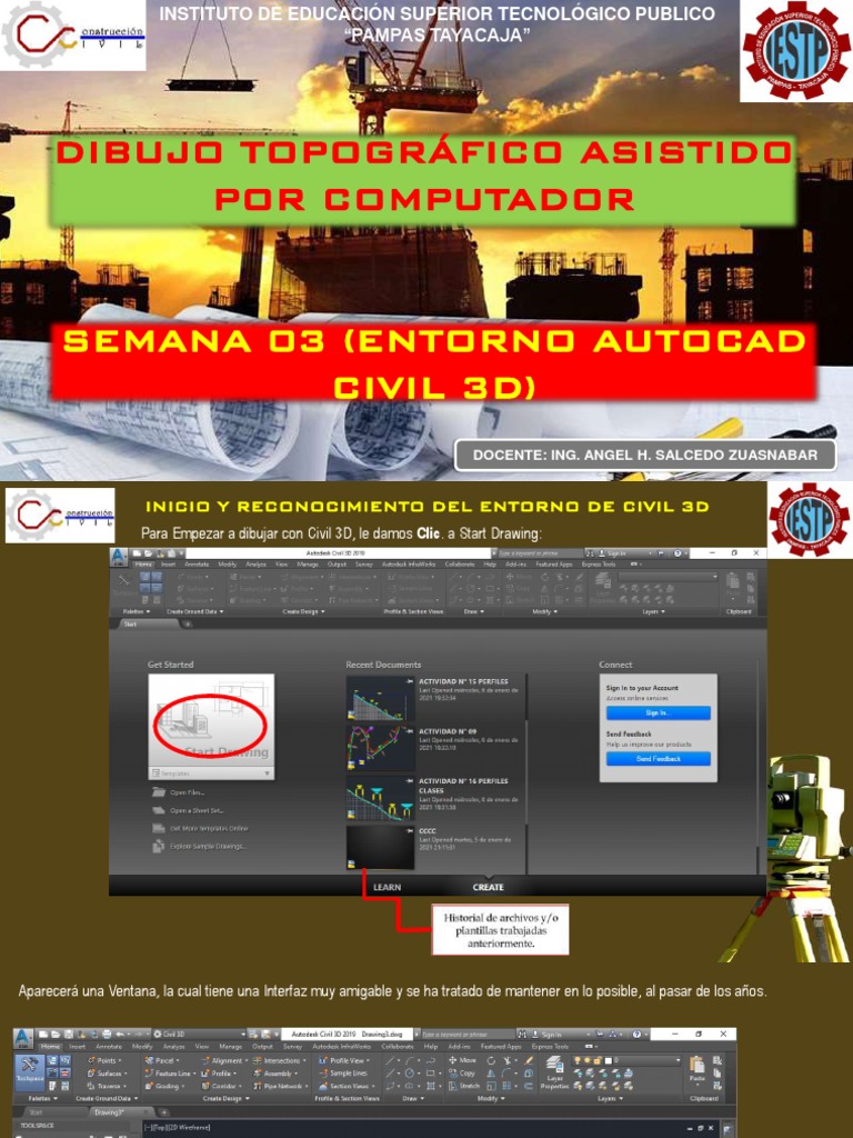 Manual de Civil 3d | PDF | Dibujo | Ventana (informática)