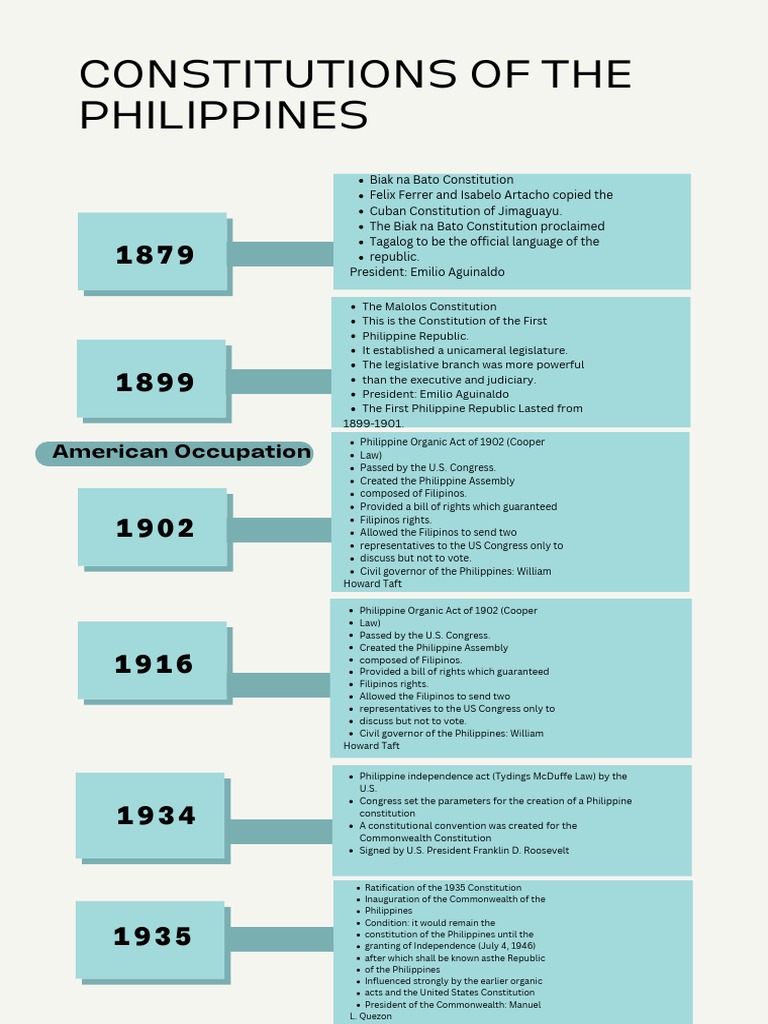 Turquoise Blue Simple Organized Timeline Poster | PDF | Governance ...
