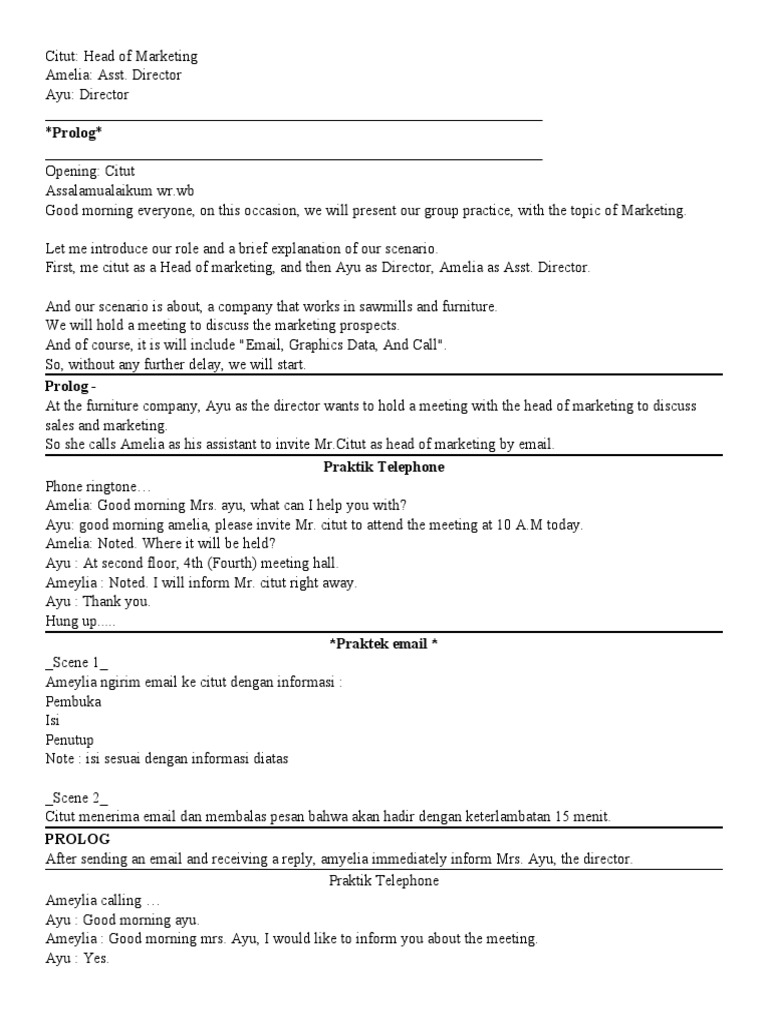 Script Presentasi B.Ing | PDF | Communication | Mass Media