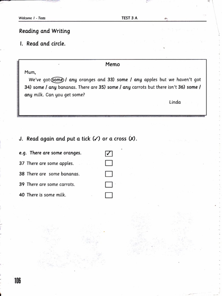 Welcome Test Instructions | PDF