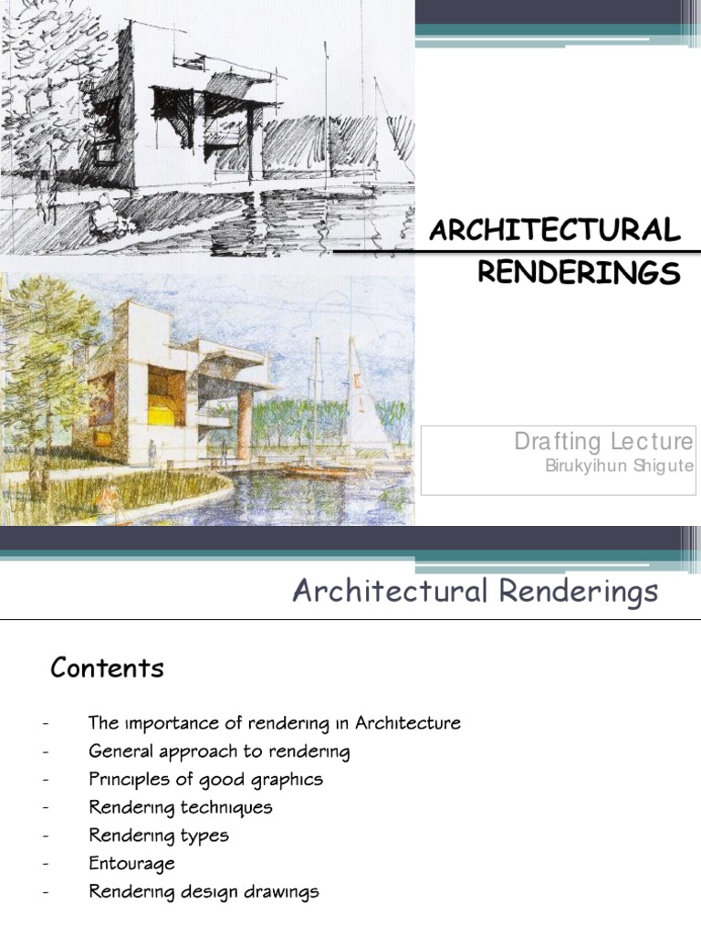 Architectural Rendering | PDF | Pencil | Rendering (Computer Graphics)