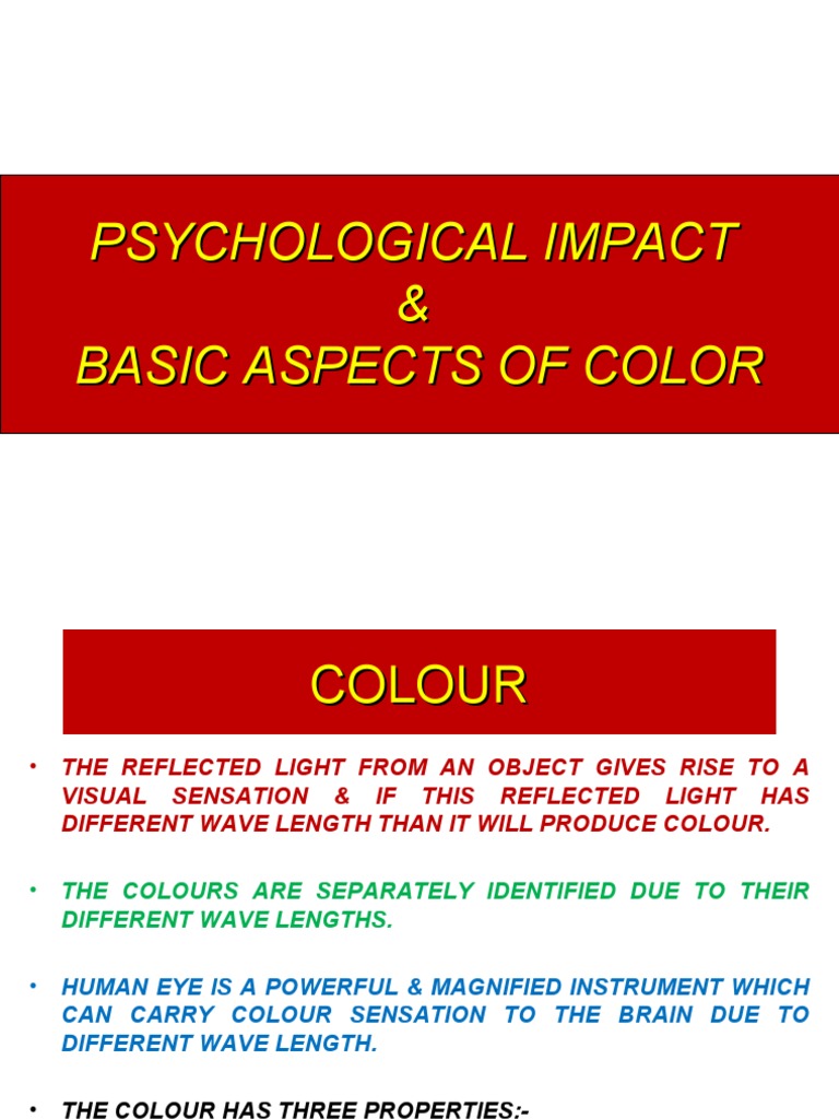 Color Psychology Explained | PDF | Color | Grey