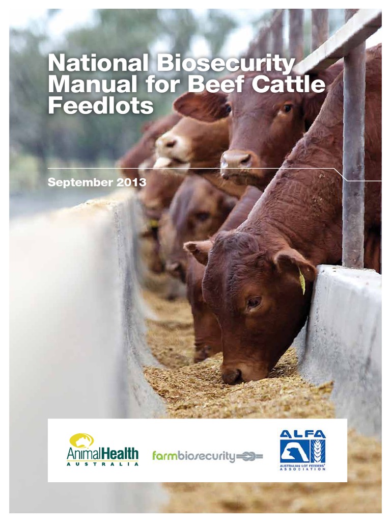 National Biosecurity Manual For Beef Cattle Feedlots | PDF | Cattle | Livestock