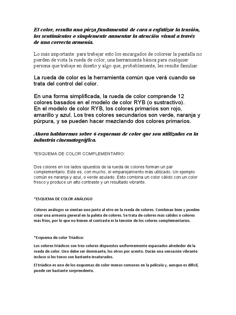 Definición de Color | PDF | Color | Ligero