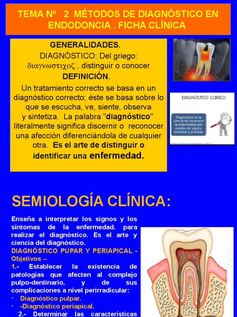 Tema 2 Metodos de Diagnostico en Endodoncia Actual | PDF | Ct Scan | Diagnostico medico