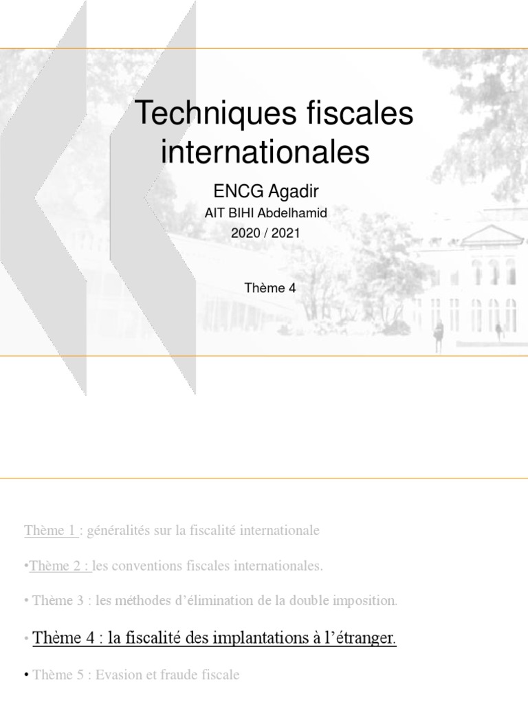 Thème 4 | PDF | Impôts | Dividende