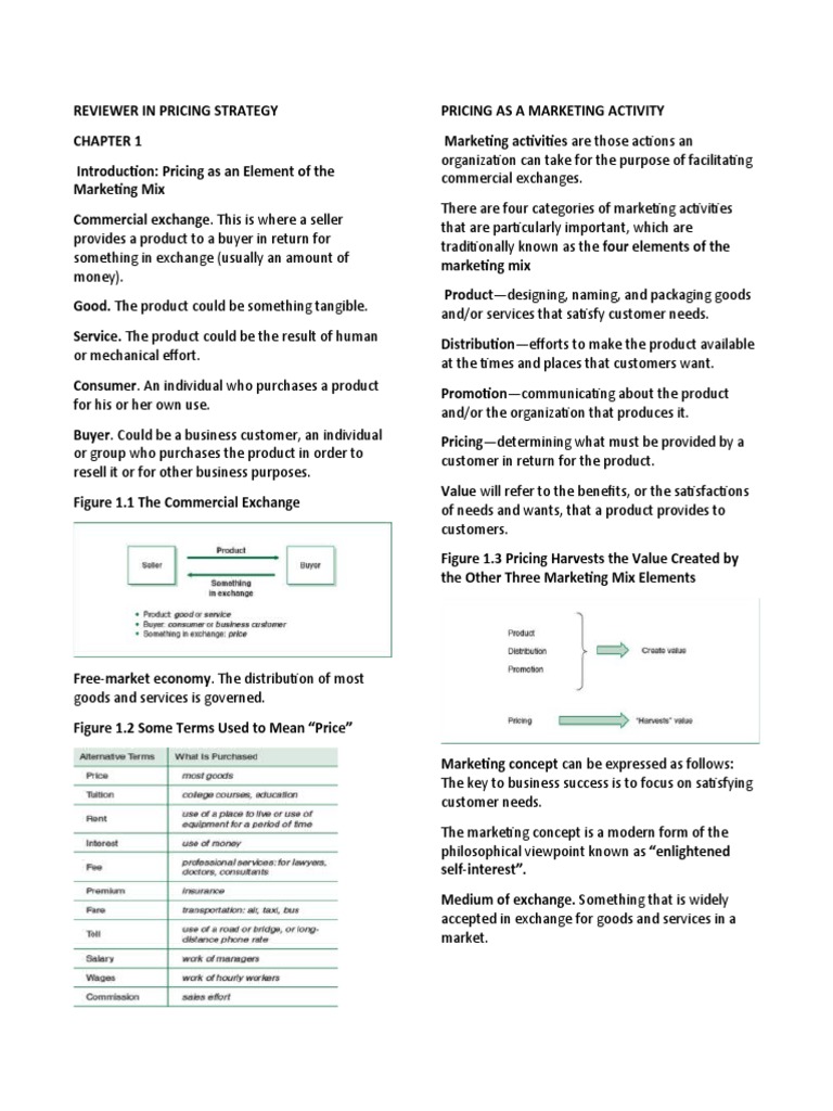 Reviewer in Pricing Strategy | PDF | Gross Margin | Marketing