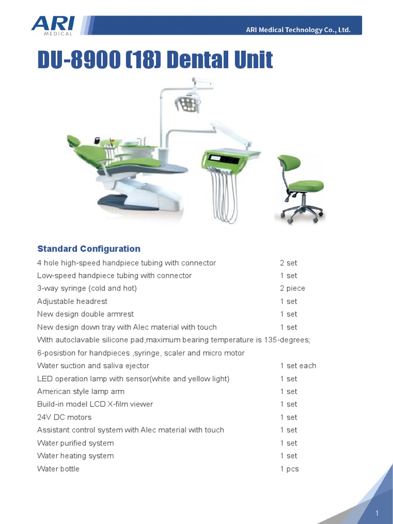 Dental Unit Catalogue | PDF | Chair | Anti Lock Braking System