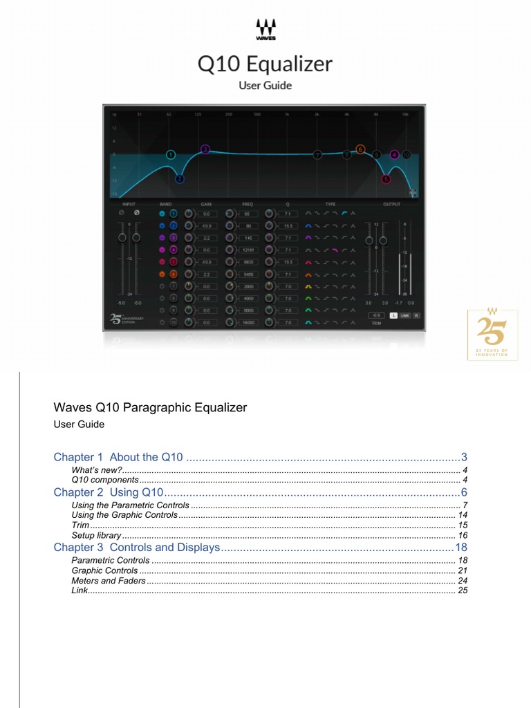 Q10 Equalizer: User Guide | Download Free PDF | Equalization (Audio) | Electronic Filter