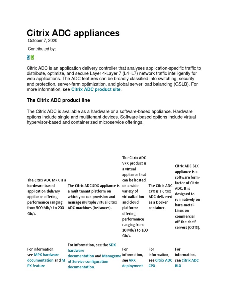 Citrix ADC | PDF | Computer Engineering | Data Transmission
