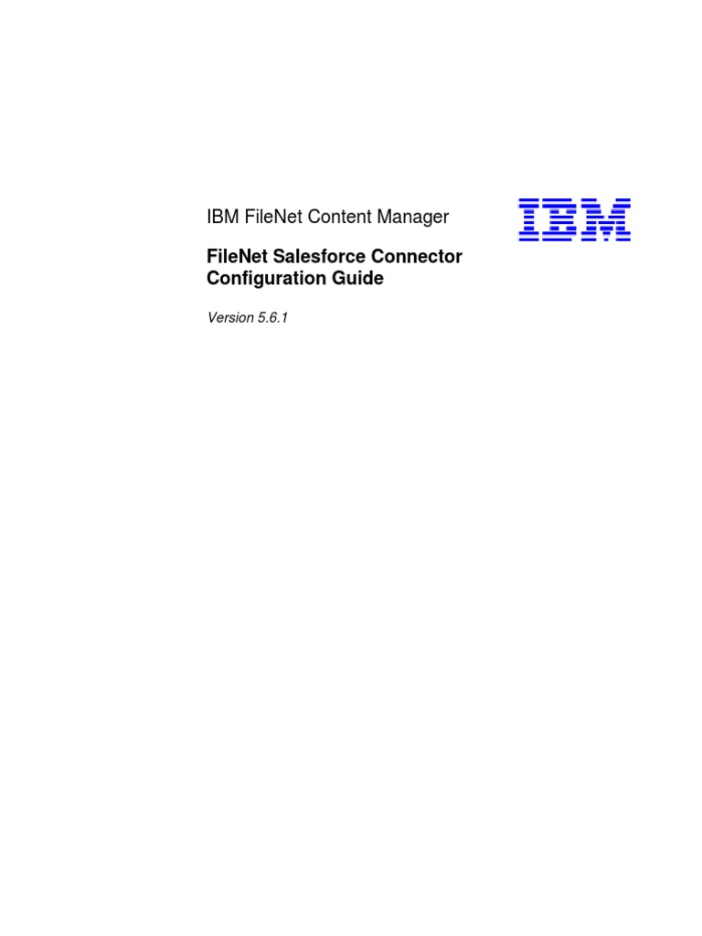 File Net Salesforce Connector Installation Guide Pdf Public Key