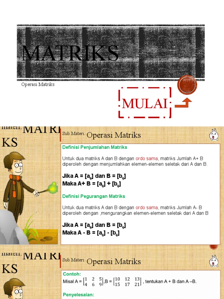 Operasi Pada Matriks | PDF
