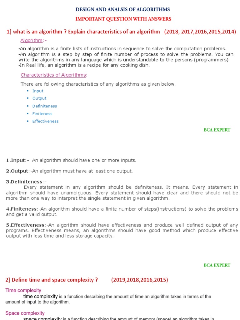 Imp DAA Question With Solutions | PDF | Mathematics | Combinatorics