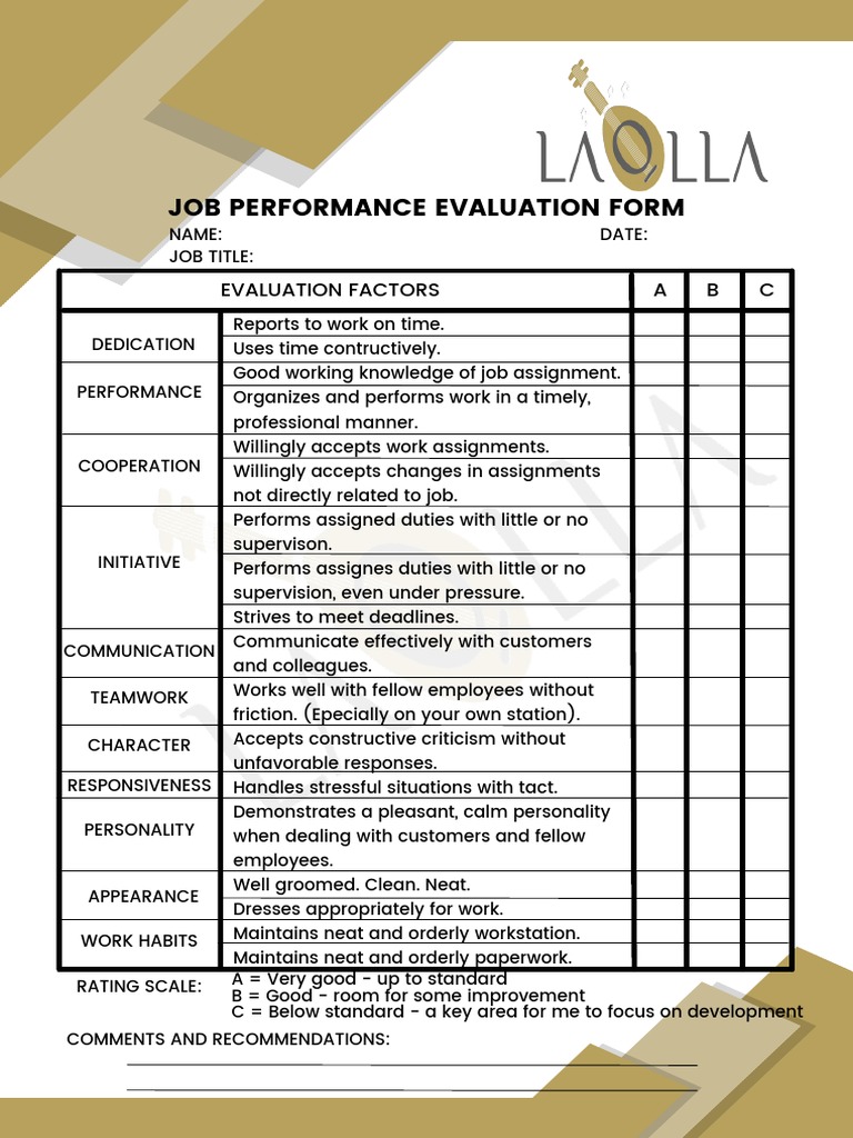Evaluation Form | PDF