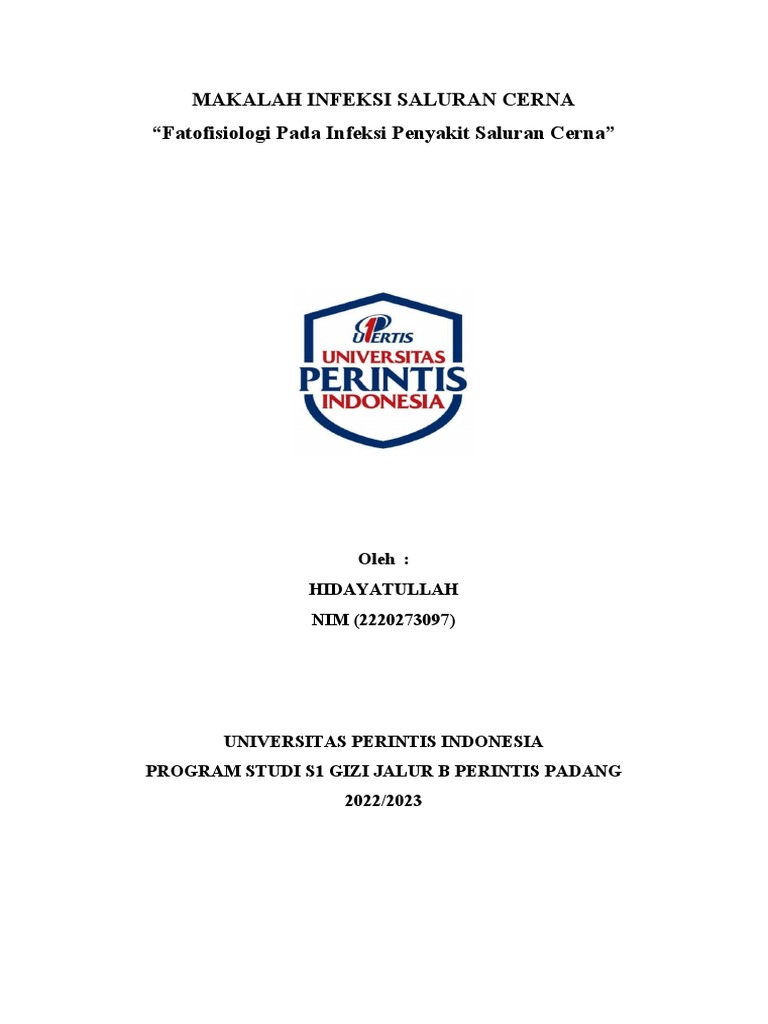 Penyakit Infeksi Saluran Pencernaan Hidayatullah | PDF