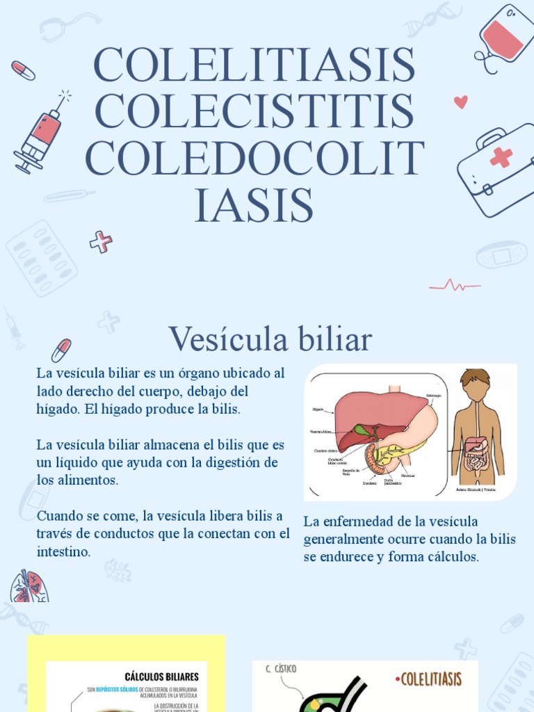 Cuidados en Colecistitis y Colelitiasis | PDF | Vesícula biliar | Bilis