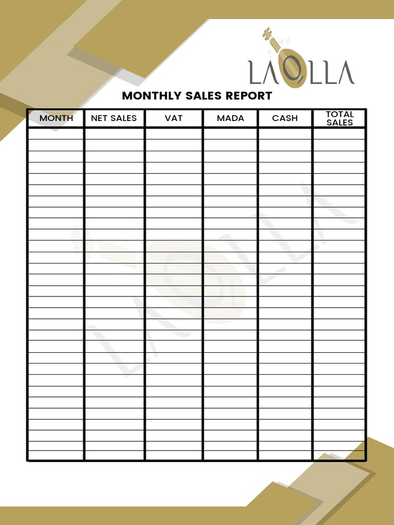 Monthly Sales Report | PDF