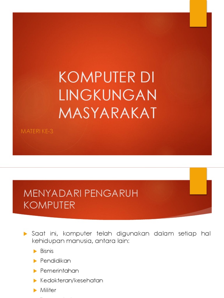 03 Komputer-di-Lingkungan-Masyarakat | PDF