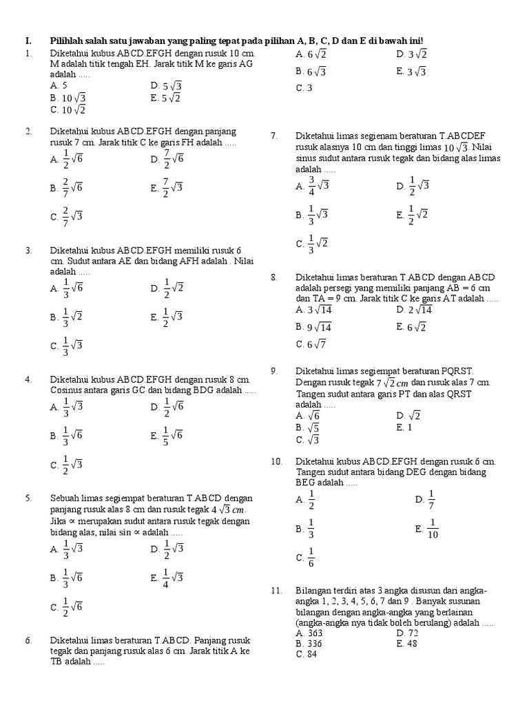 PAS I MTK Wajib XII | PDF