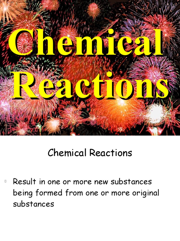 Chapter 7 - Chemical Reactions and Equations - Powerpoint Presentation ...