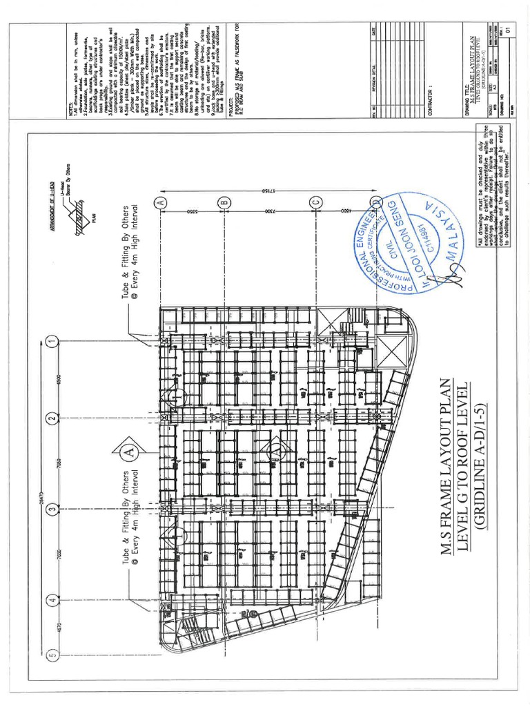 Rev. Scaffolding Shop Drawing | PDF