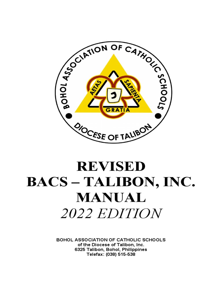 REVISED BACS Talibon Manual 2022 Edition | PDF | Depreciation ...