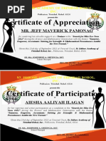 Certificates - Mr. & Miss Intramurals - Recognition | PDF