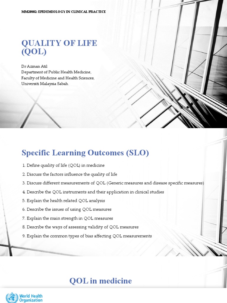 Quality of Life | PDF | Quality Of Life | Psychological Concepts