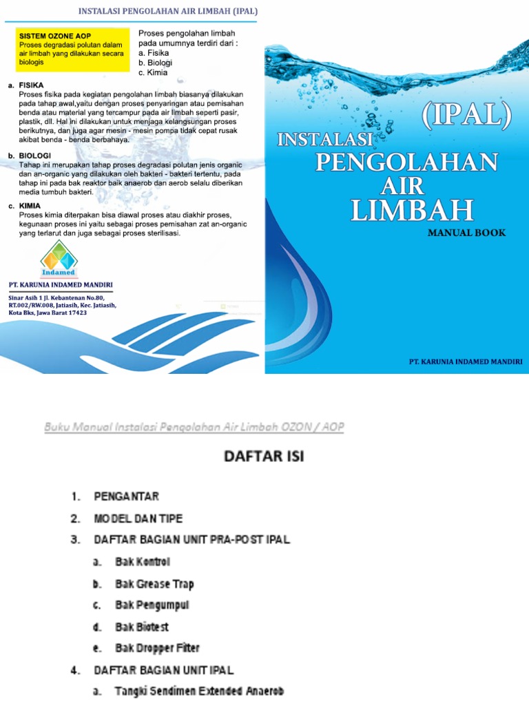 Manual IPAL: Proses Ozon AOP | PDF
