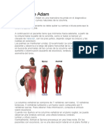 Test de Adams | PDF | Escoliosis | Especialidades Medicas
