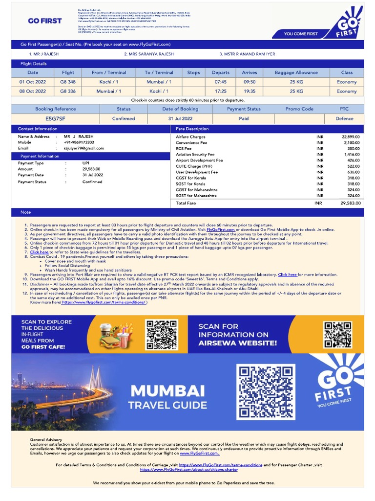 Flight Ticket | PDF