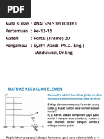 Pertemuan 9 Statika - Rangka Batang Titik Buhul | PDF