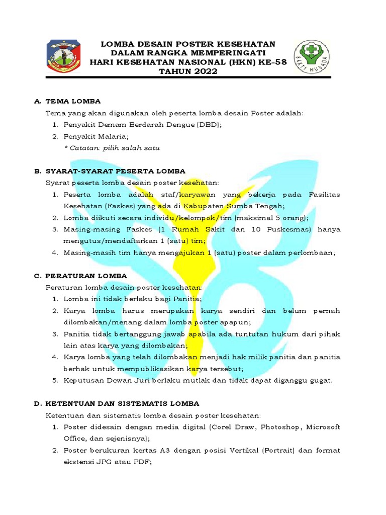 Lomba Desain Poster Kesehatan (HKN 58) 2022 | PDF
