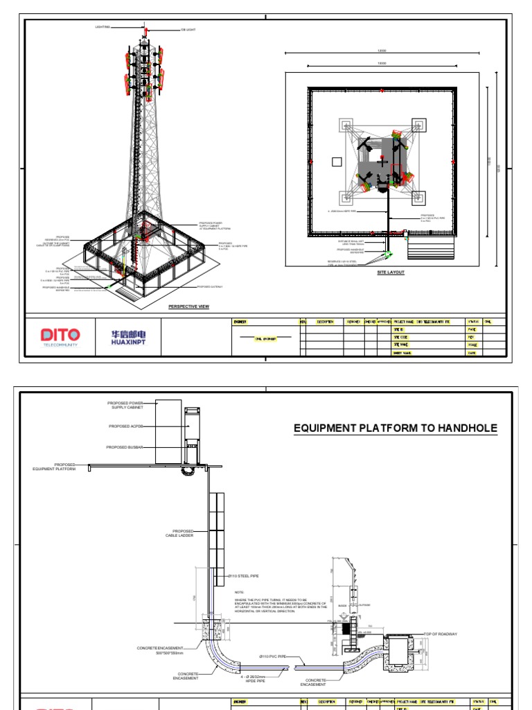 Proposed Power Supply and Handhole Layout | PDF | Pipe (Fluid ...