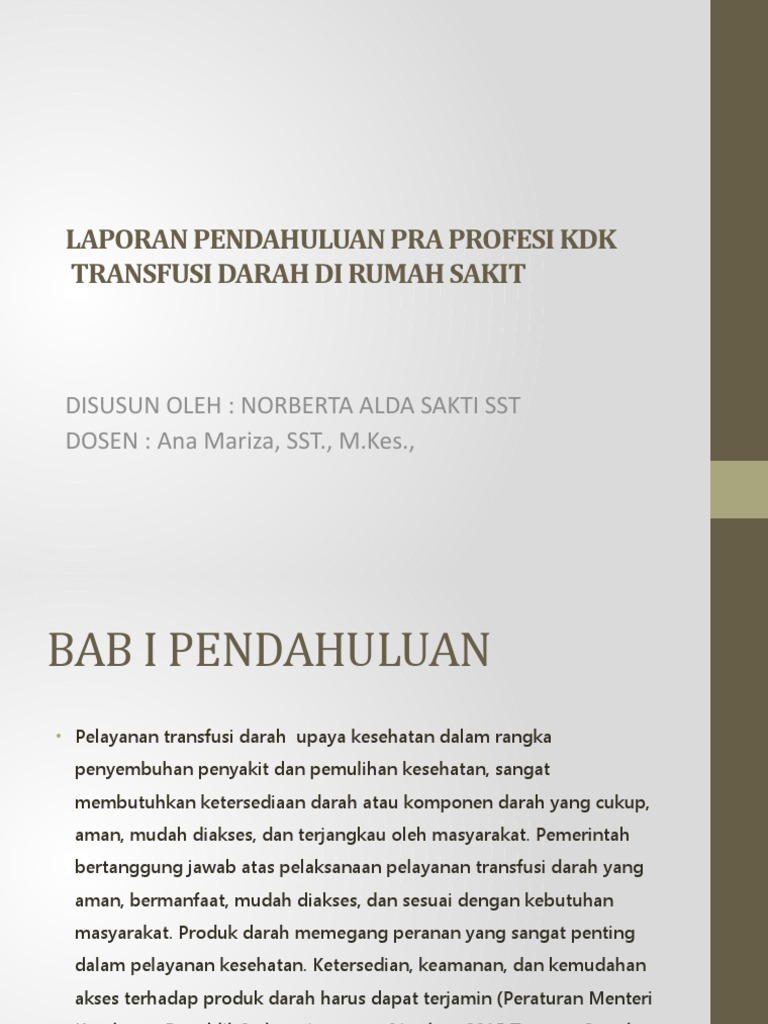 KDK Transfusi Darah | PDF