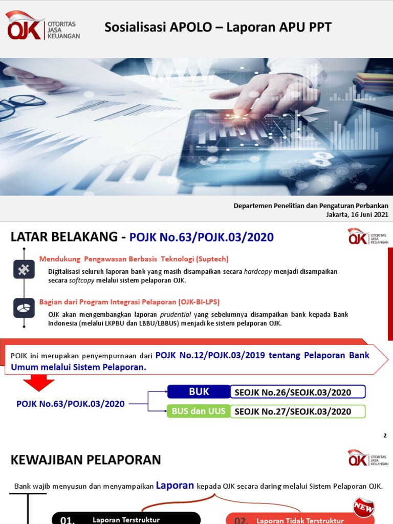Sosialisasi Sistem Pelaporan OJK | PDF