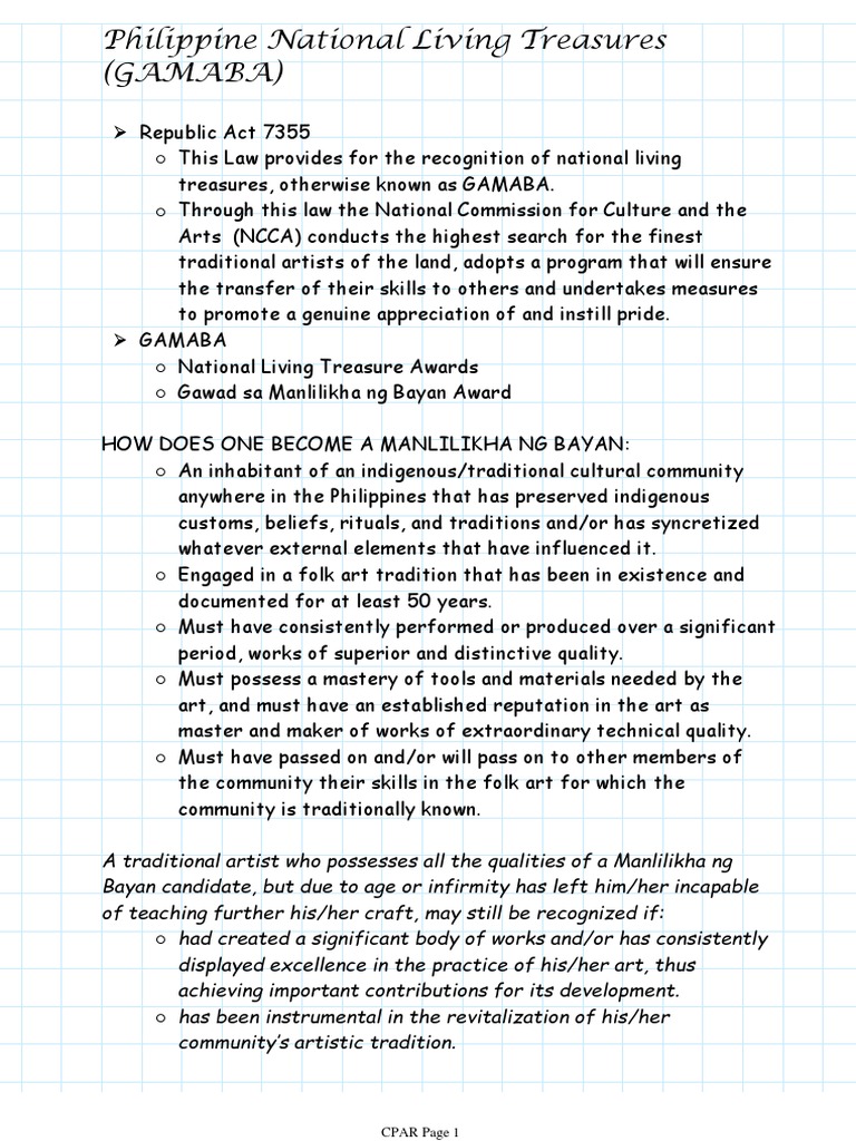 Cpar Gamaba Artists | PDF | Philippines