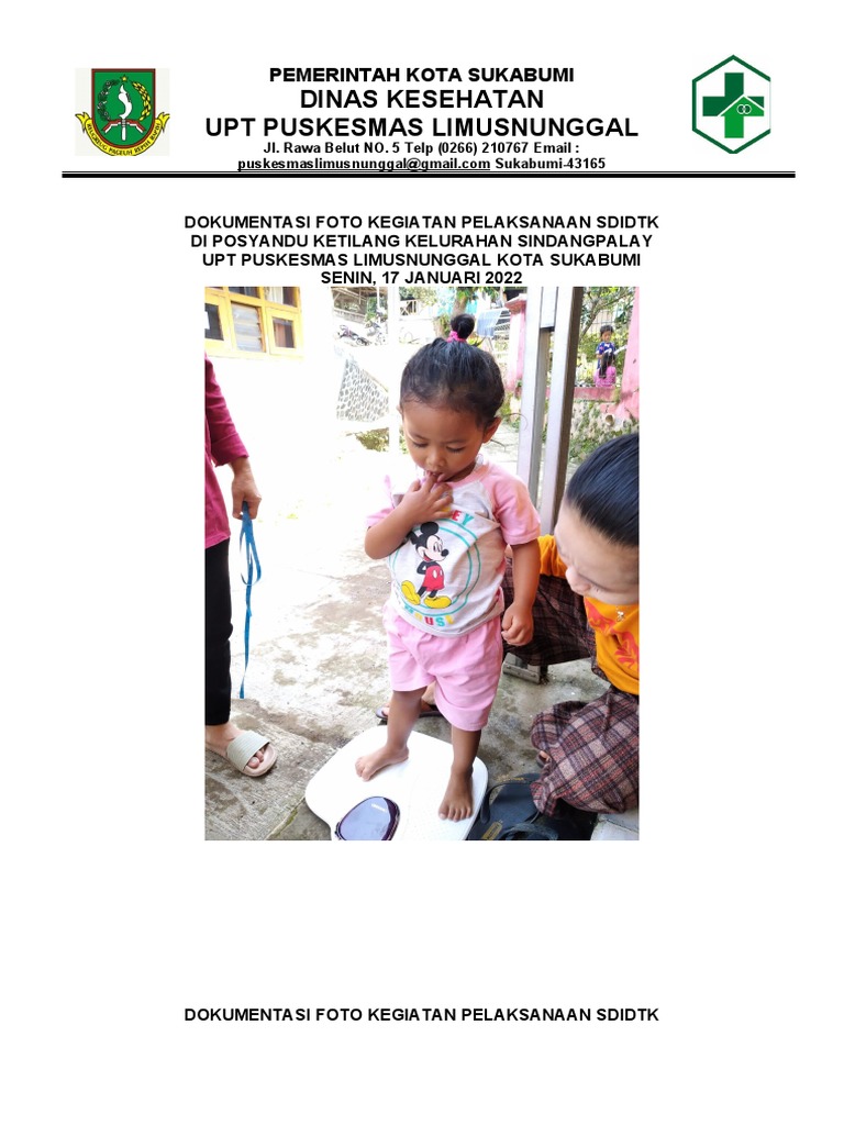Foto Pelaksanaan Sdidtk - SP | PDF