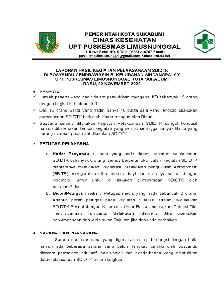 Laporan Hasil Sdidtk - SP - Noer | PDF