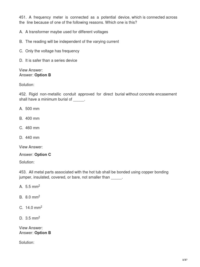 Pec 10 Reviewer | PDF | Electrical Wiring | Electrical Engineering