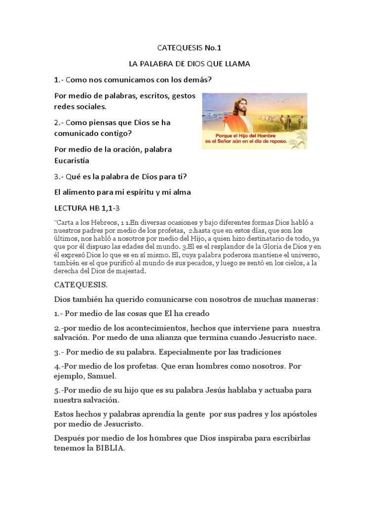 Comunicación de Dios y la Fe en Cristo | PDF | Adviento | Jesús