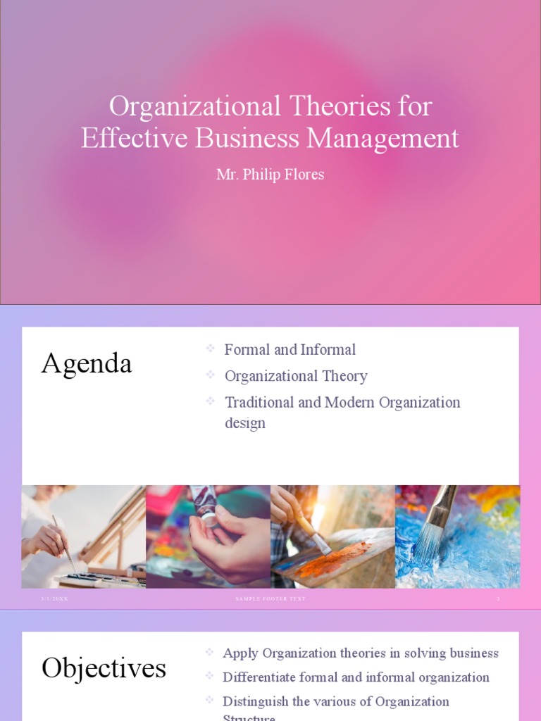 Organizational Theories in Business Management | PDF | Organizational ...