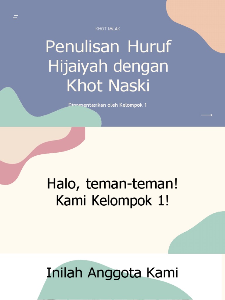 Khot Imla' Kelompok 1 | PDF