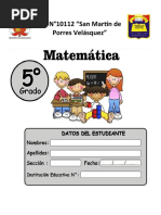 Evaluación Diagnóstica 5to Grado Matemática | PDF