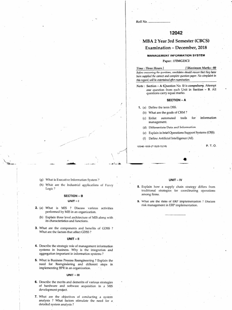 MIS (3rd) Dec2018 | PDF