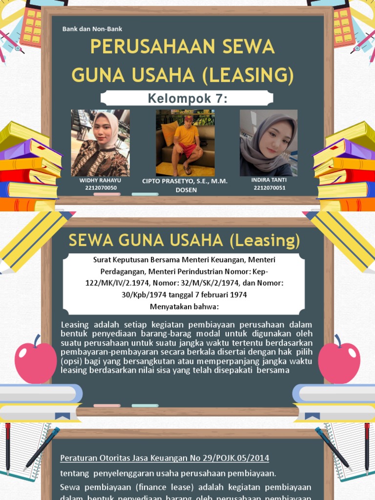 Perkembangan dan Jenis-Jenis Transaksi Sewa Guna Usaha (Leasing) di ...