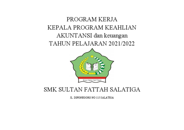 Cover Program Kerja | PDF